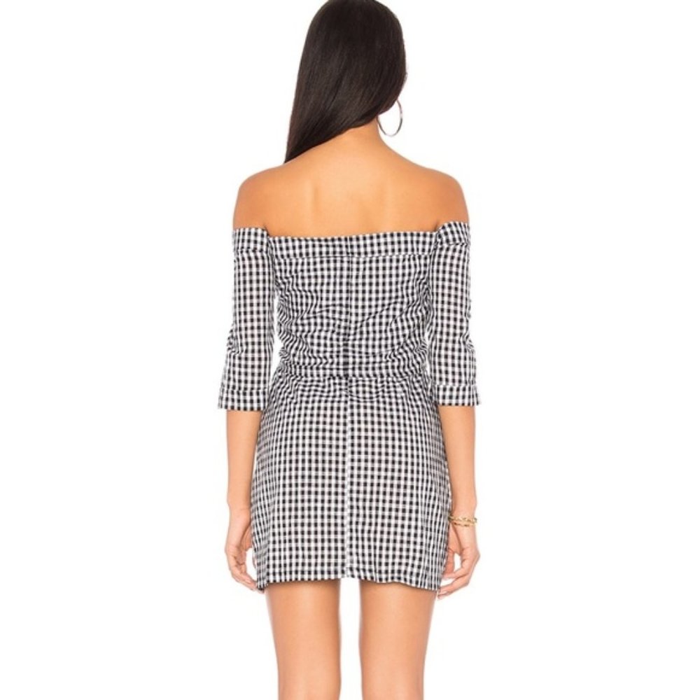 Revolve Lioness Gingham Mini Dress - Gem